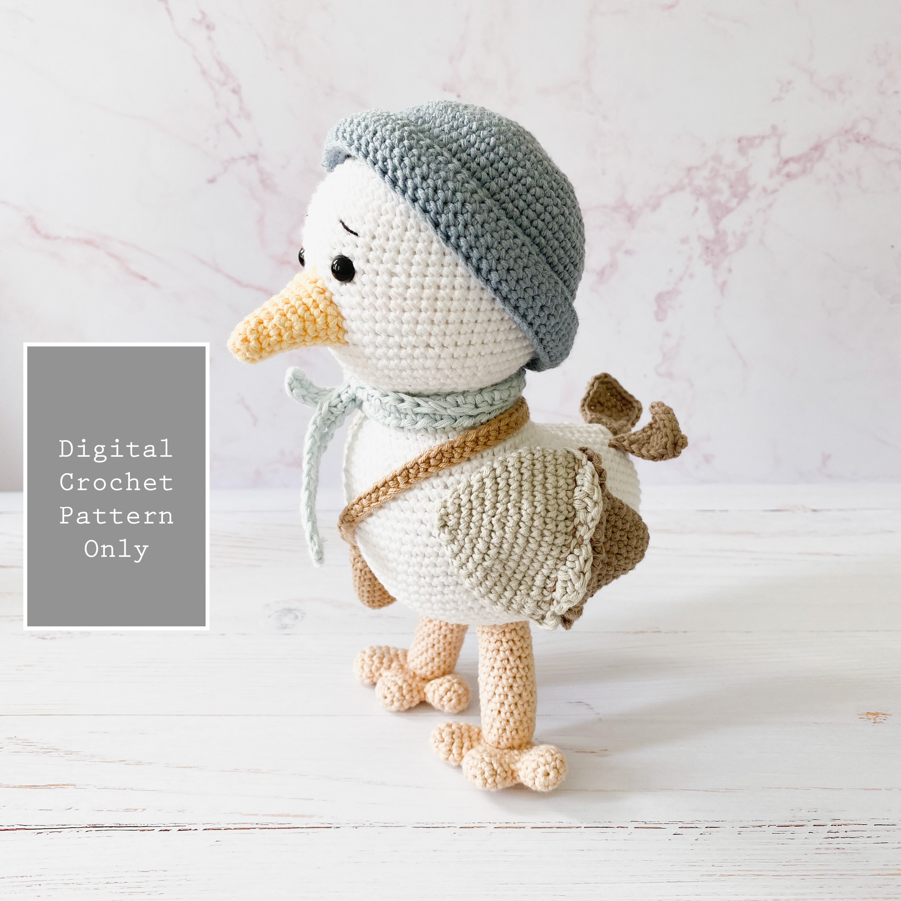 Seagull Crochet Pattern – Blue Sparrow Handmade